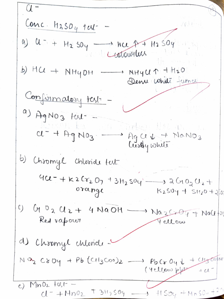 Chemistry Experiment From CL - To PO4 | PDF | Chemistry