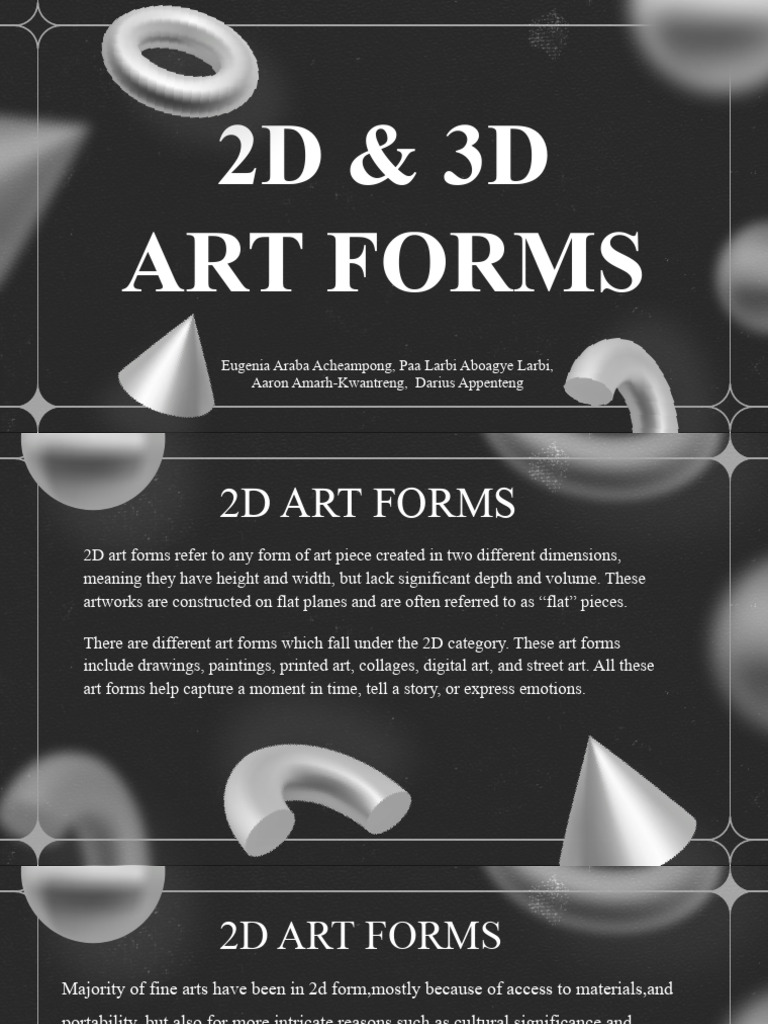 Visual Arts - 2D and 3D Art Forms | PDF | Drawing | Sculpture
