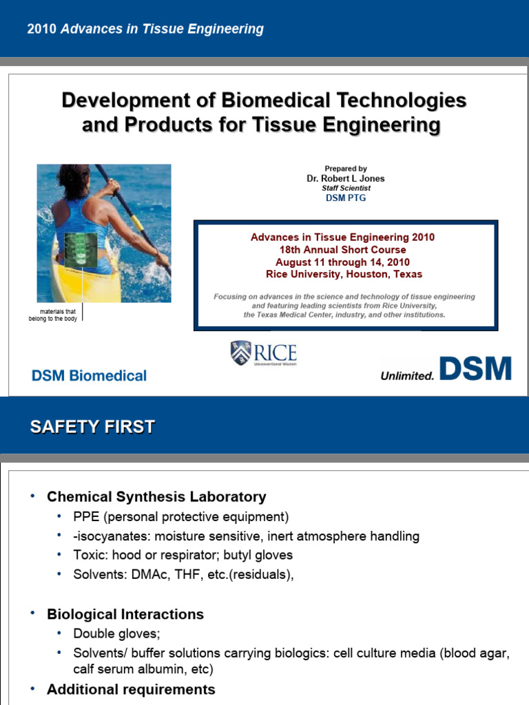 Tissue Engineering Houston 8 5 2010 | PDF | Polyurethane | Tissue ...