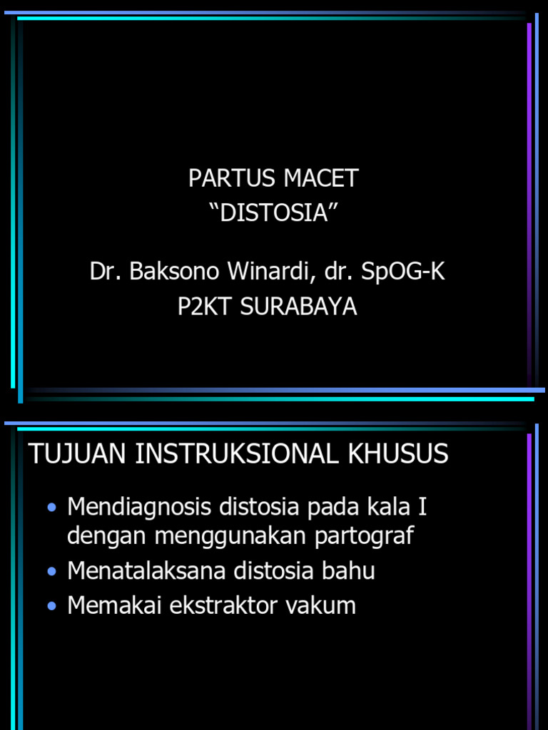 Partus Macet - 1 | PDF