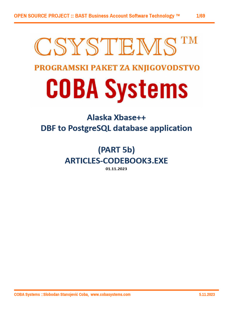 Alaska Xbase++ To PostgreSQL (Part 5b) | PDF | Postgre Sql | Database Index