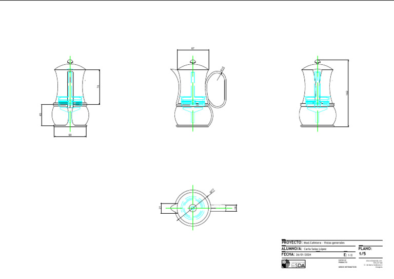 vistas generales de una cafetera | PDF