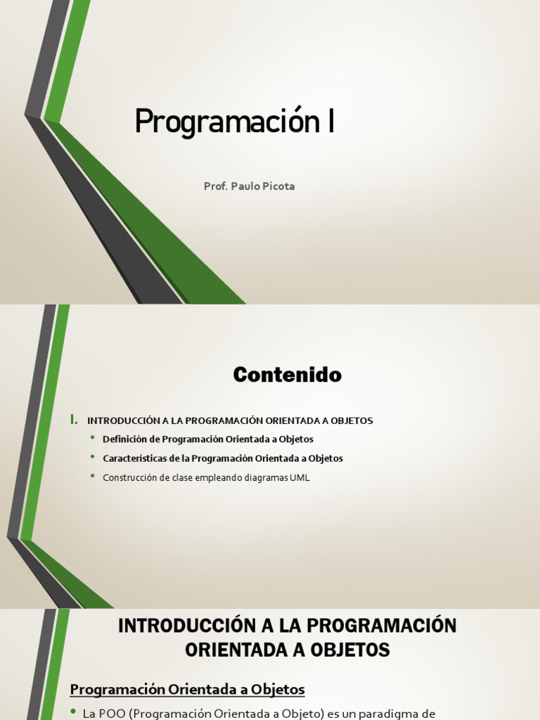 Modulo 1 Intro A POO | PDF | Objeto (informática) | Programación orientada a objetos