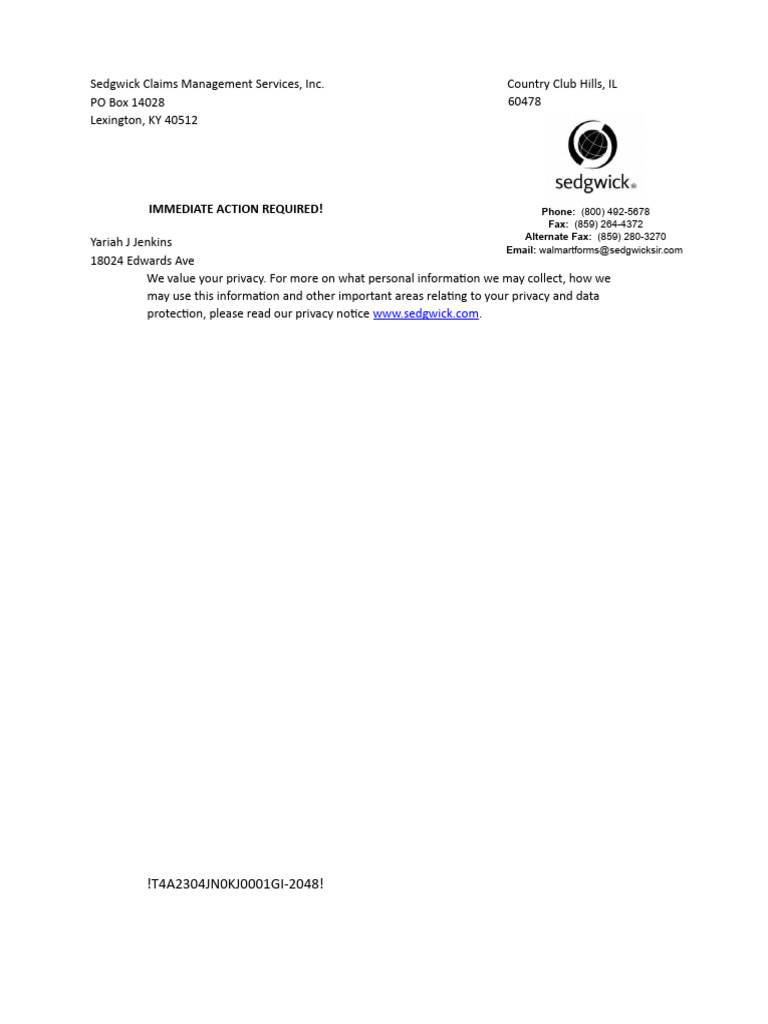 2048 Wal LA Initial-Packet SHC Continuous | PDF | Family And Medical ...