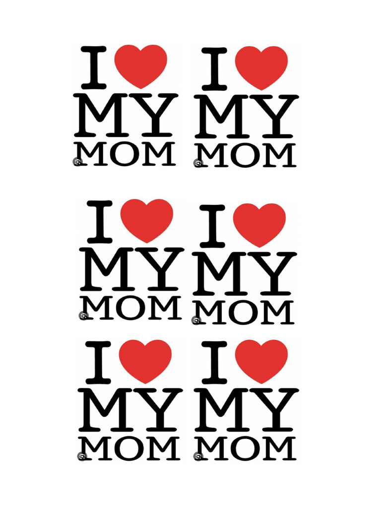 I Love Mom | PDF