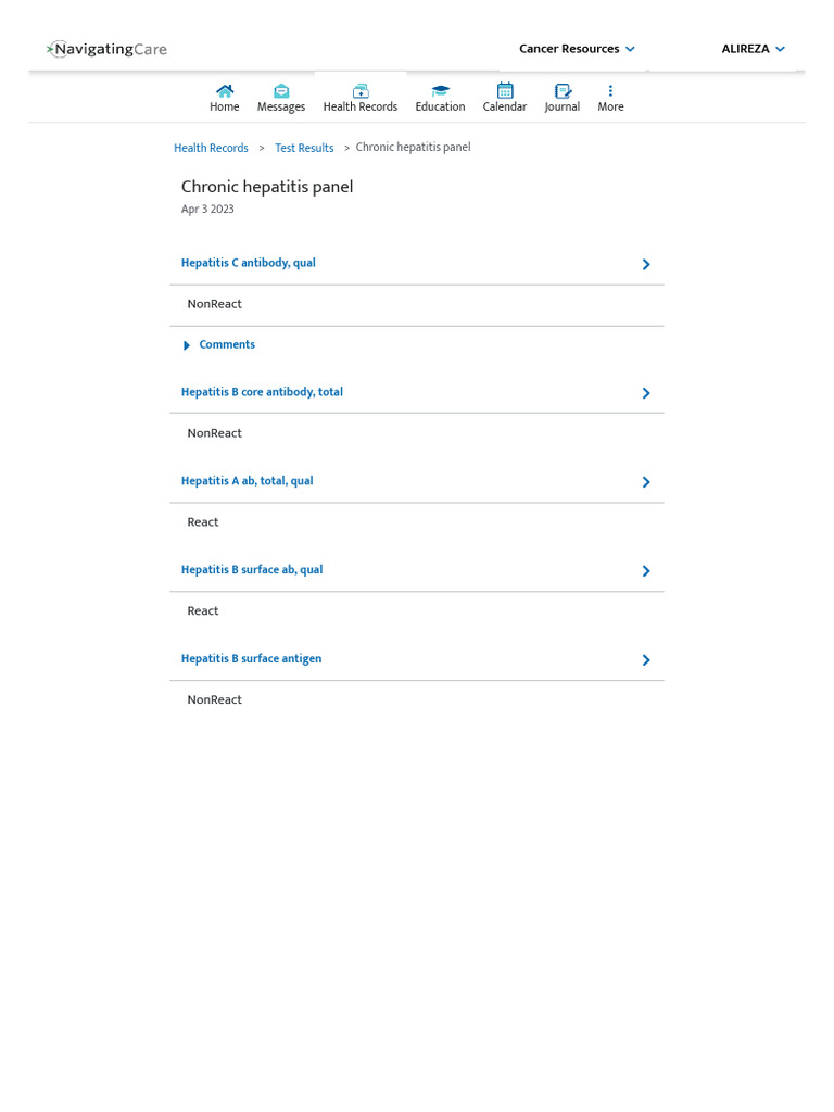 Chronic Hepatitis Panel PDF