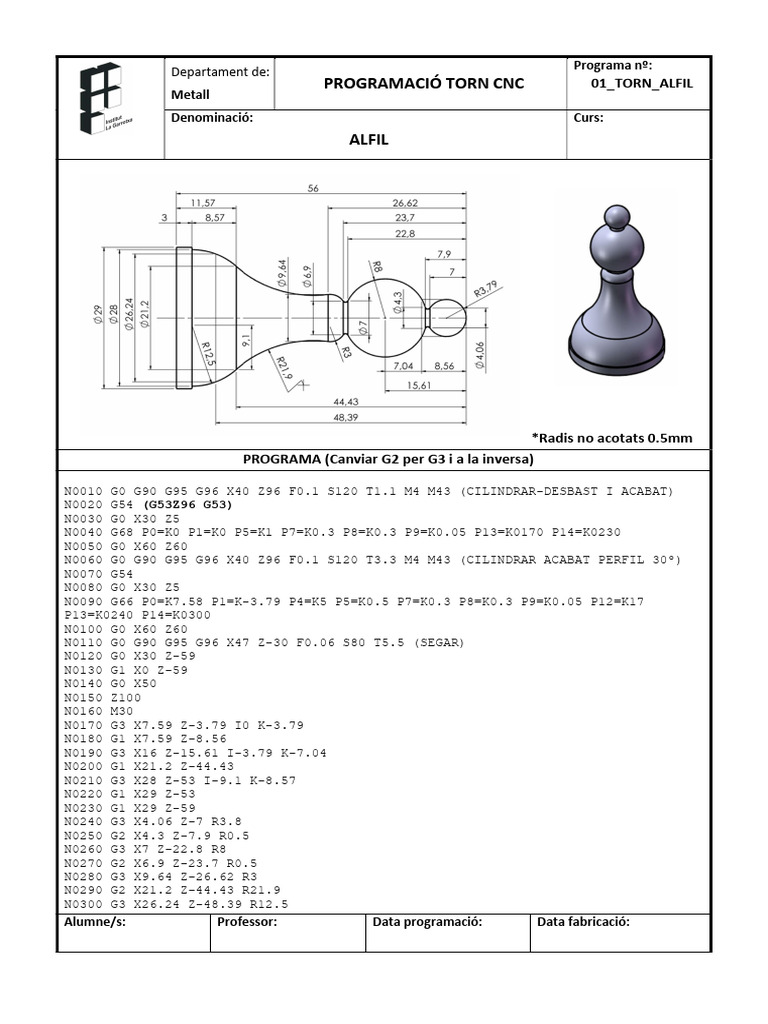 01 Torn Alfil Fitxa | PDF