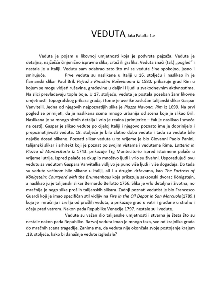 VEDUTA | PDF