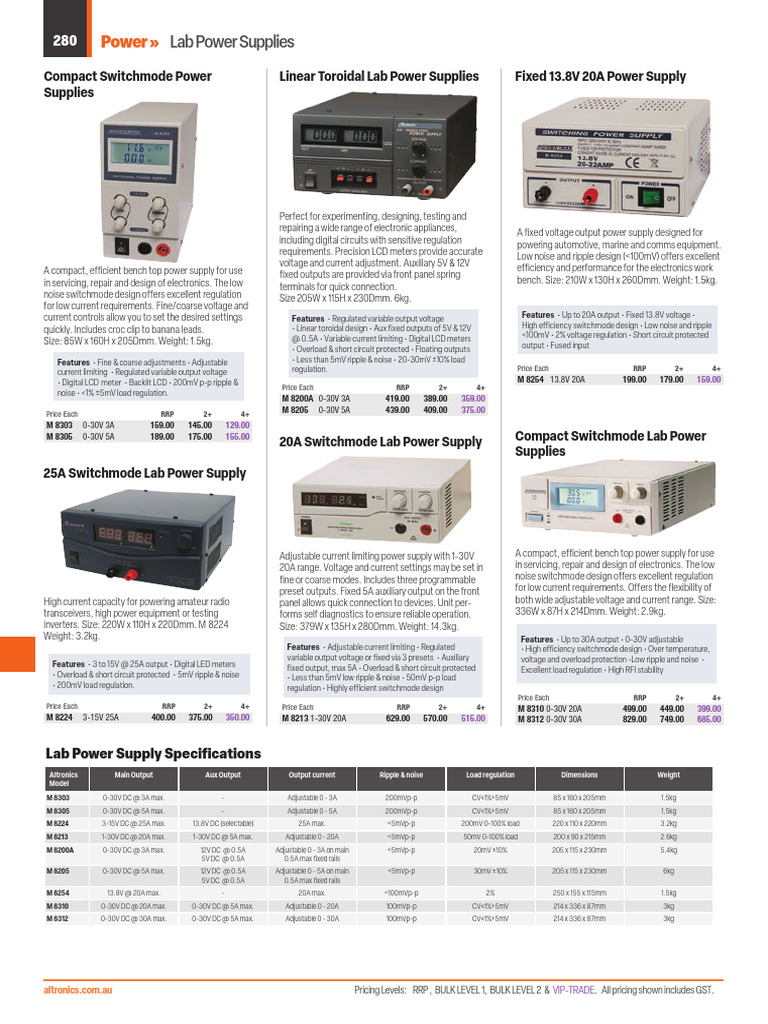 Lab Power Supplies | PDF | Power Supply | Electronics