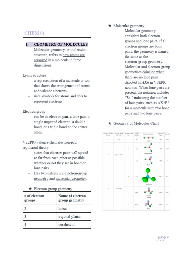 Chem 01 Finals Reviewer | PDF | Mole (Unit) | Chemical Bond