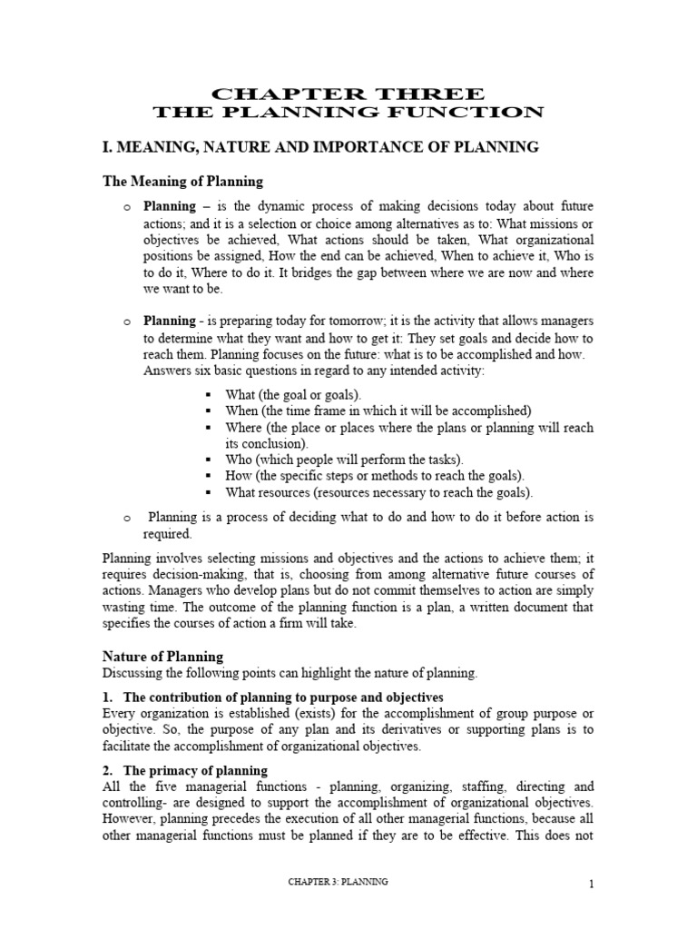 Chapter 3 | PDF | Goal | Goal Setting