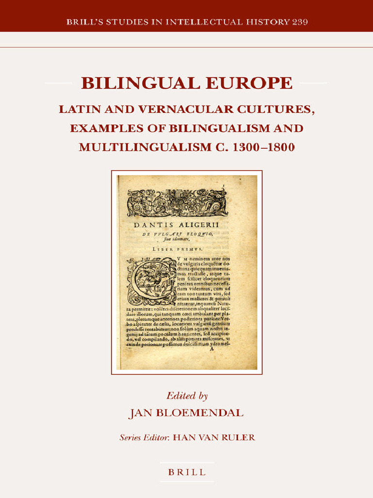 (Brill's Studies in Intellectual History 239) Jan Bloemendal ...