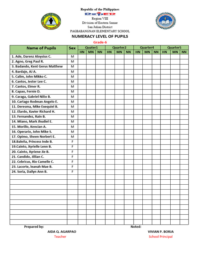 Numeracy Level | PDF