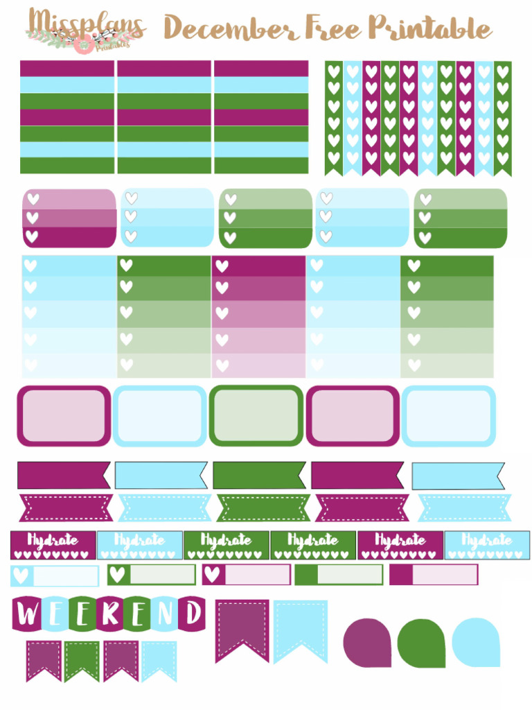 December Free Printable Pdf