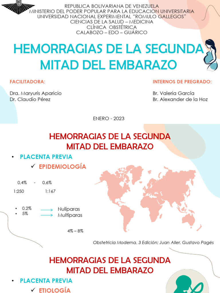 Hemorragias de La Segunda Mitad Del Embarazo | PDF | El embarazo | Parto