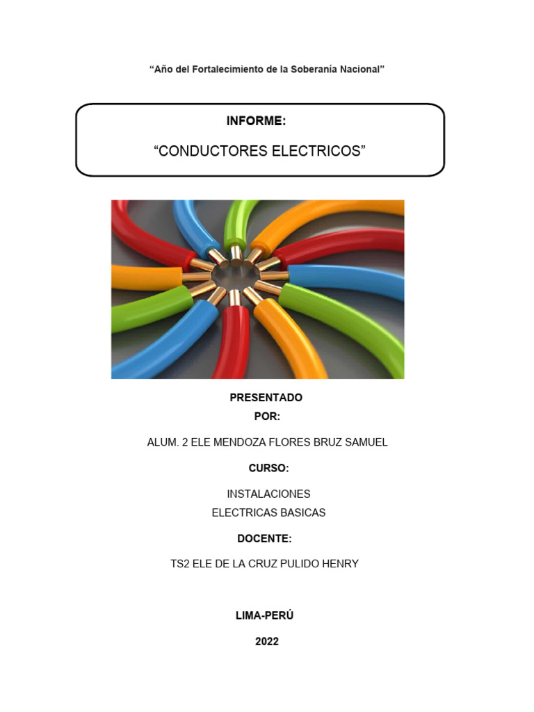 CONDUCTORES ELECTRICOS | PDF | Conductor electrico | Ciencias fisicas