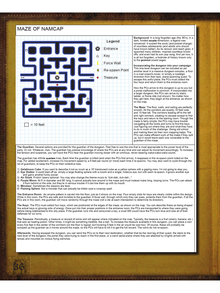 5500 OPD - Maze of Namcap | PDF