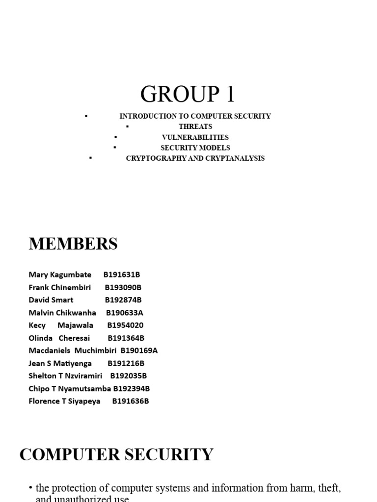 Cs412 Group 1 Presentation | PDF | Cryptography | Encryption