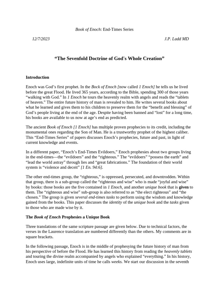 The Urantia Book Was Prophesied in 1 Enoch! | PDF | Jesus | Revelation