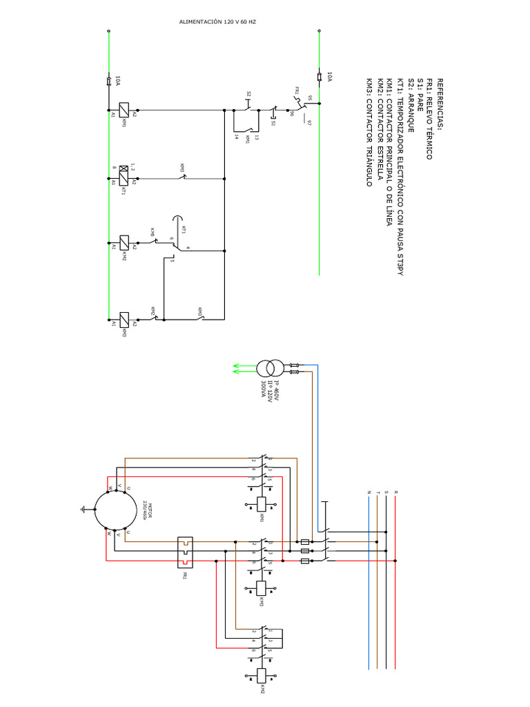 Diagrama de Control Estrella Delta | PDF