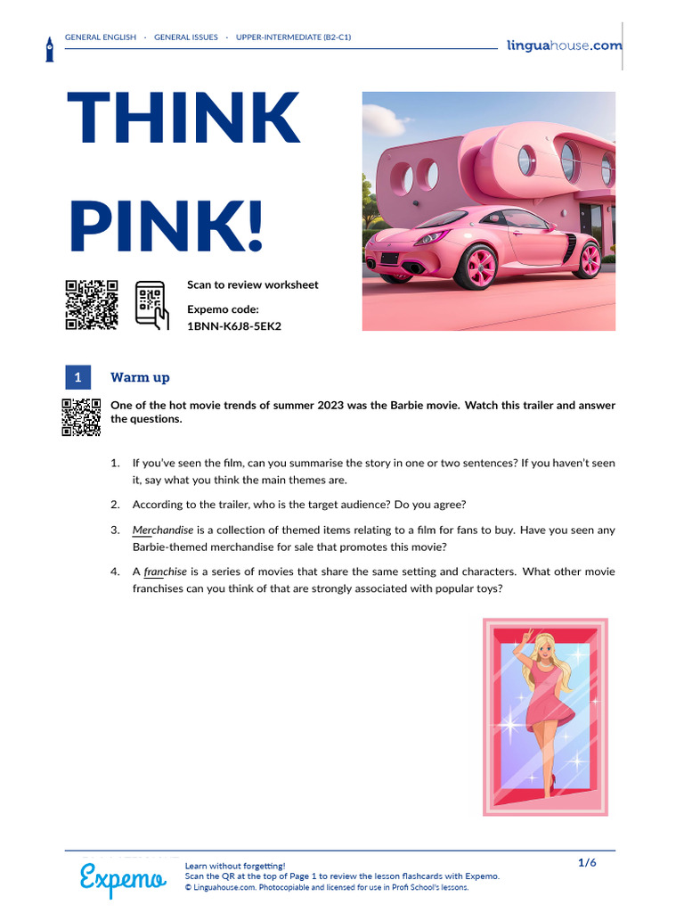 Think Pink | PDF | Barbie | Toys