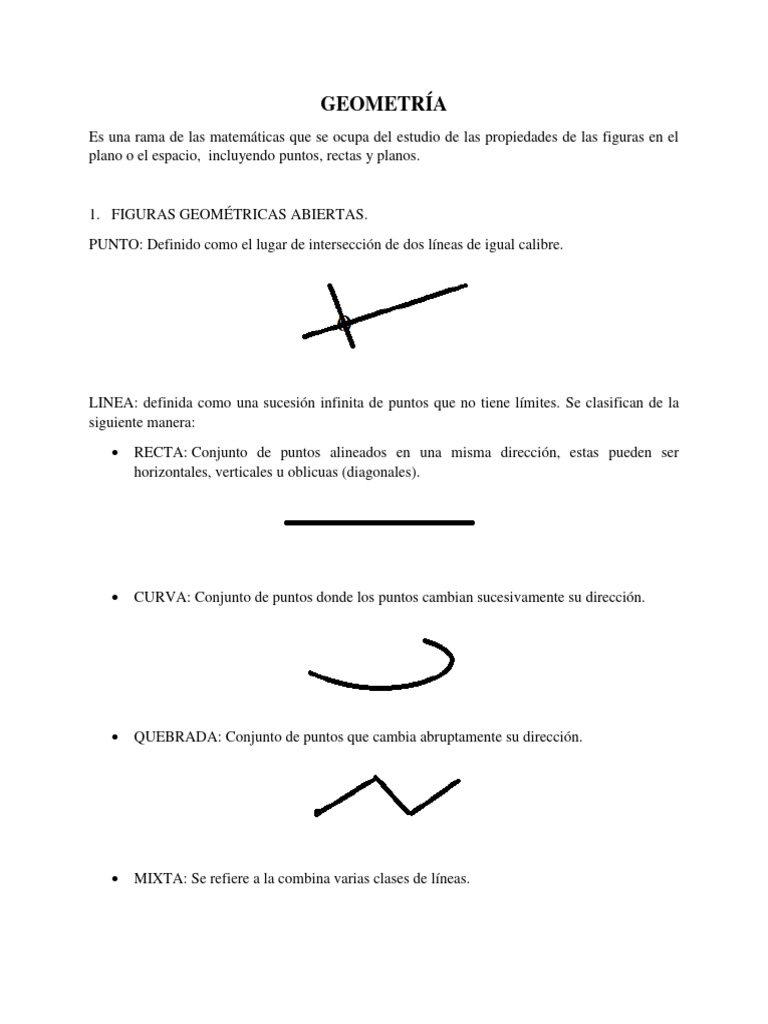 Elementos y Figuras de Geometría | PDF | Triángulo | Línea (geometría)