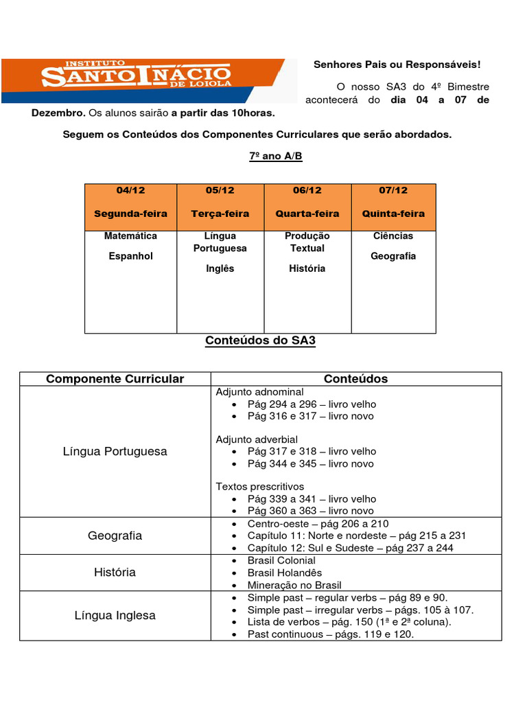 7AB SA3 Do 4º Bimes-1 | PDF