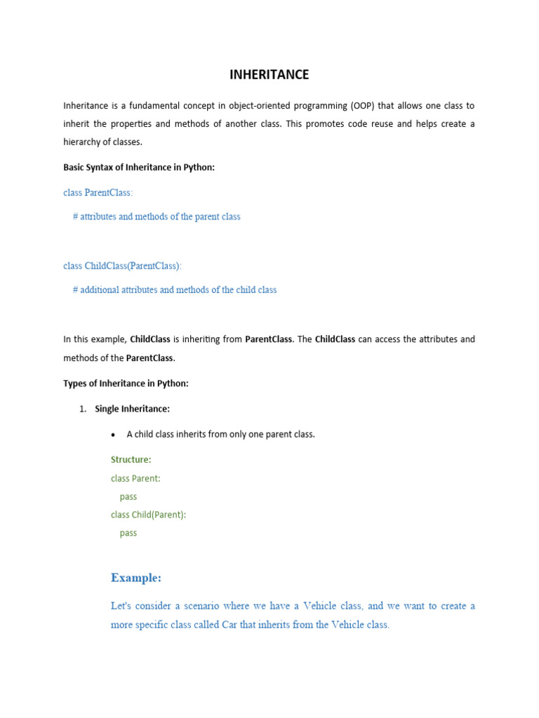 Inheritance Pdf Class Computer Programming Inheritance Object