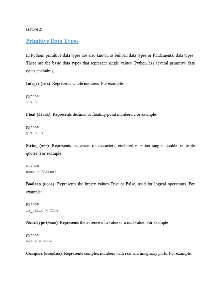 Data Casting, Variables & Strings | PDF | Computers
