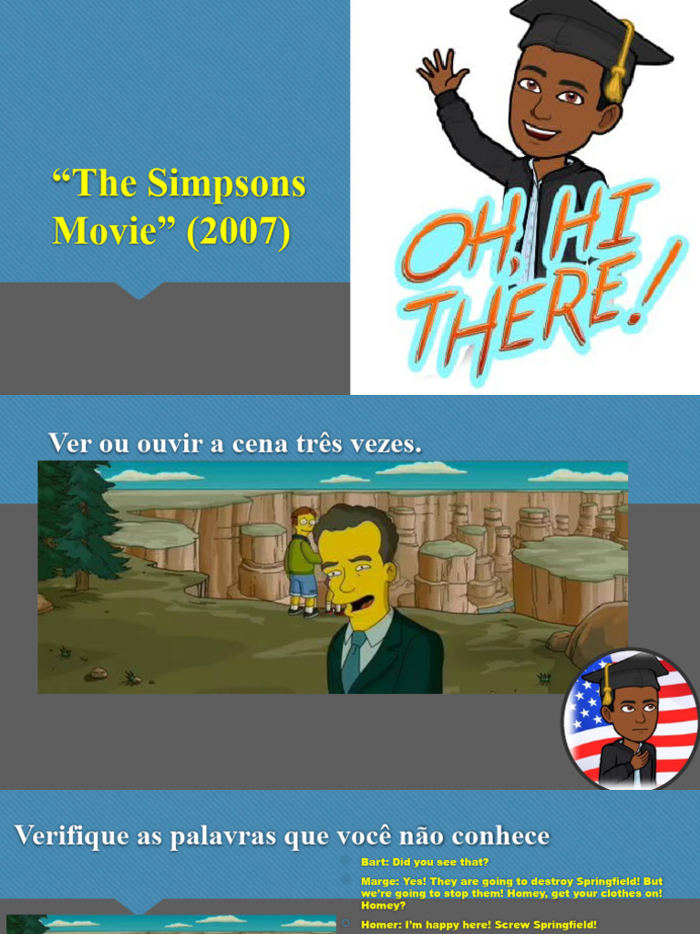 Técnica Shadowing - The Simpsons | PDF | Bart Simpson | Animated Television Series