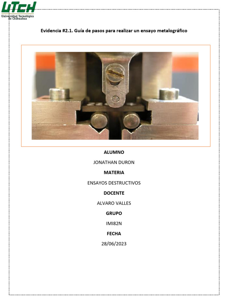 EV2.1 U2 | PDF | Física Aplicada e Interdisciplinaria | Ciencias fisicas