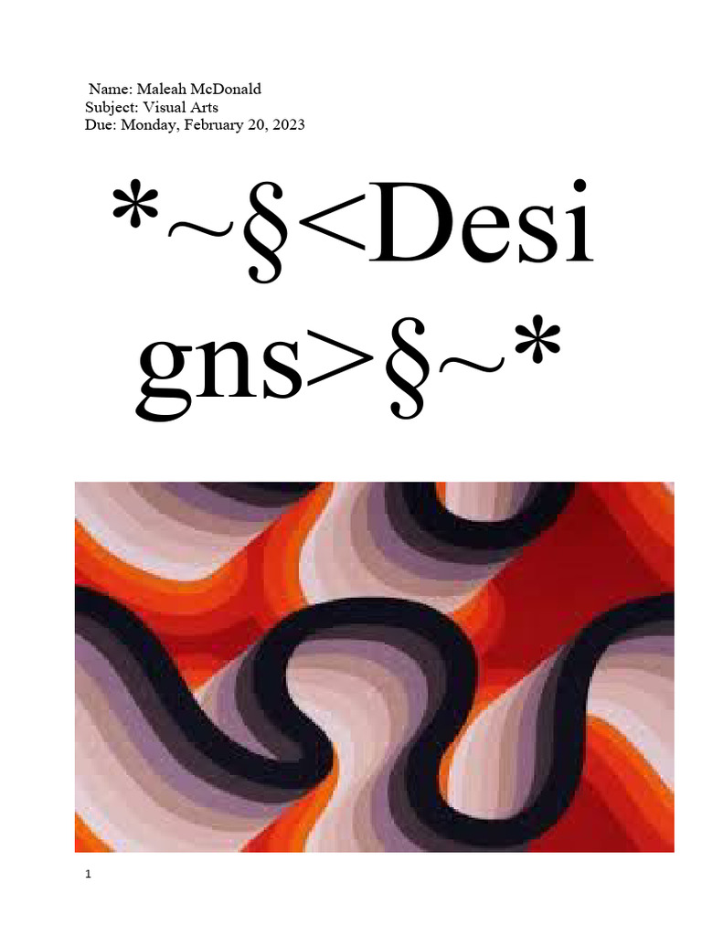 Visual Arts | PDF | Fashion Design | Graphic Design