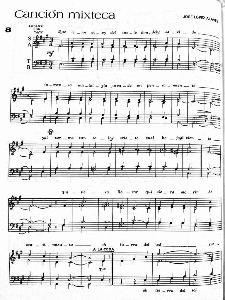 Canción Mixteca | PDF