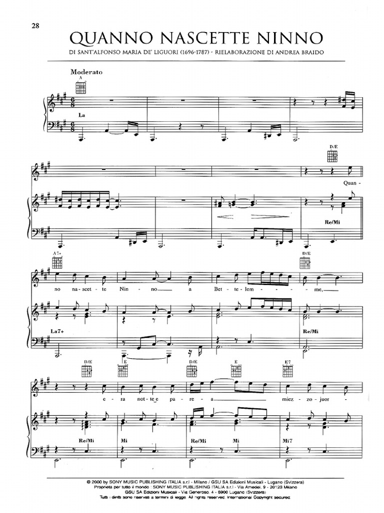 Quanno Nascette Ninno | PDF