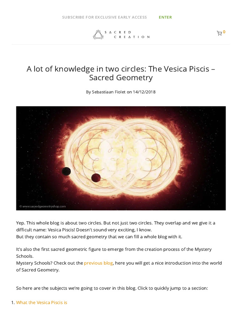Vesica Piscis Key | PDF | Numbers | Sequence