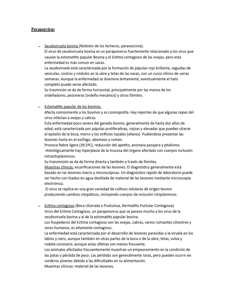 Parapoxvirus Der Hrnchen