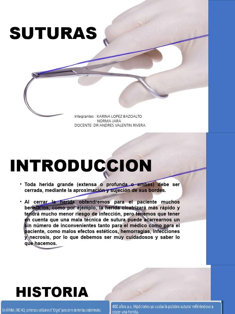SUTURAS | PDF | Herida | Sutura Quirúrgica