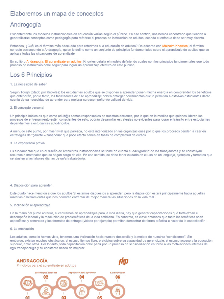 Documento No 4 Andragogia | PDF | Aprendizaje | Ciencia cognitiva