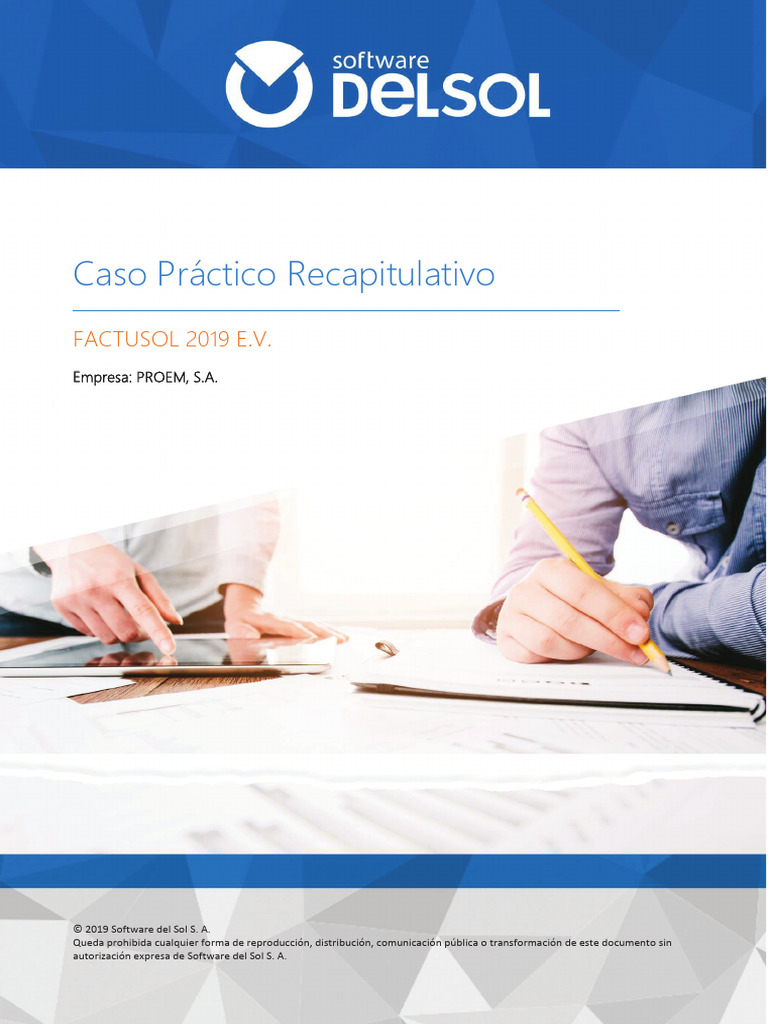 Caso Práctico: FACTUSOL 2019 E.V. | PDF