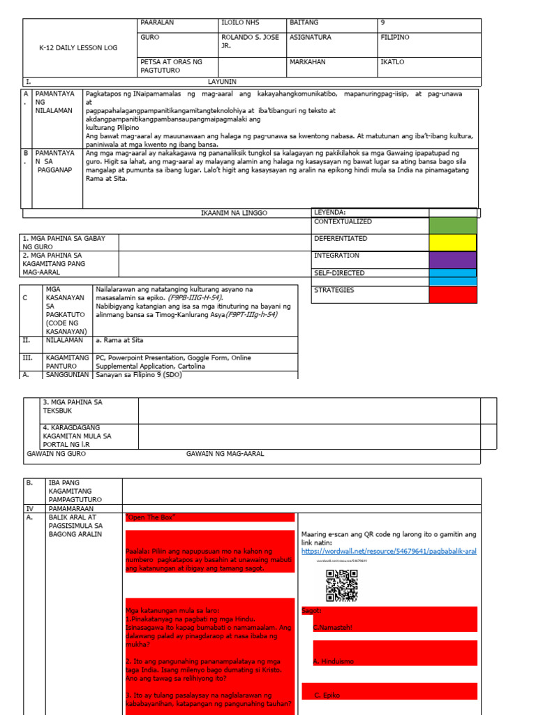 COT DETAILED LESSON PLAN Jose Final 2022 2023 1 | PDF