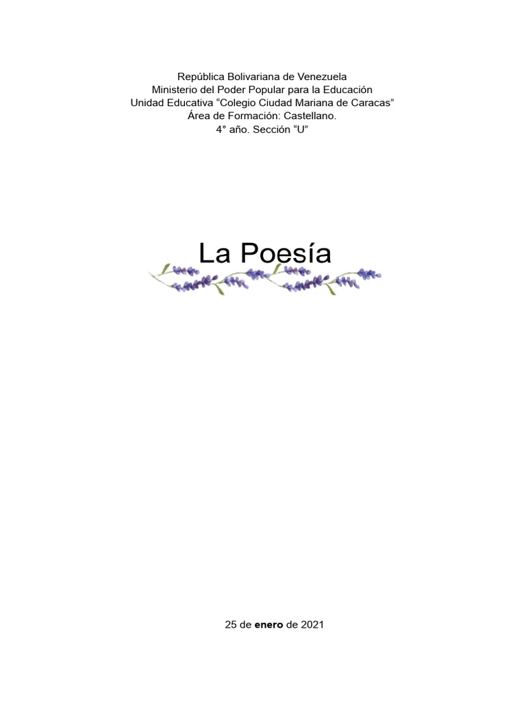 La Poesia | PDF | Poesía | Homero