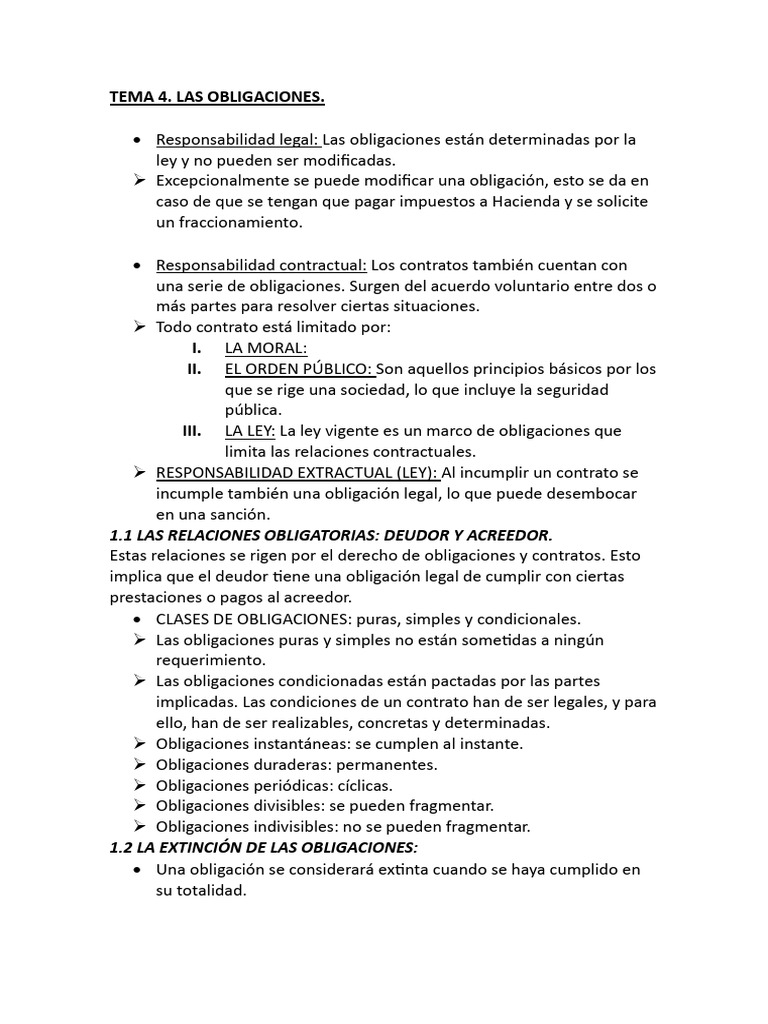 Tema 4 Derecho | PDF | Derecho