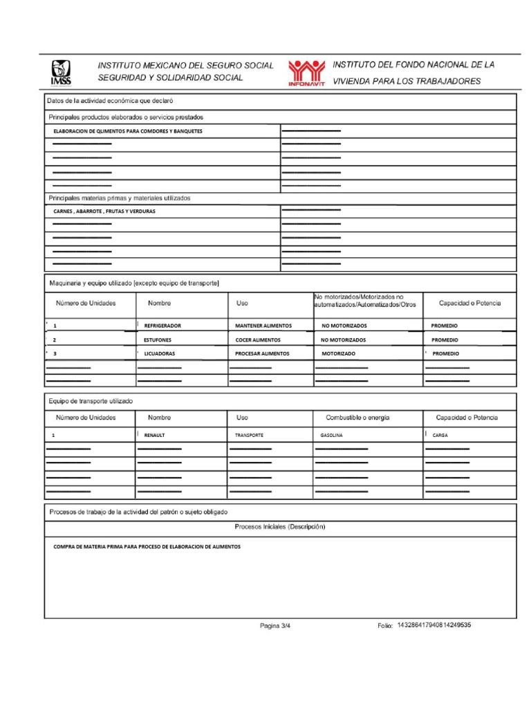 Infonavit Hoja 3 | PDF