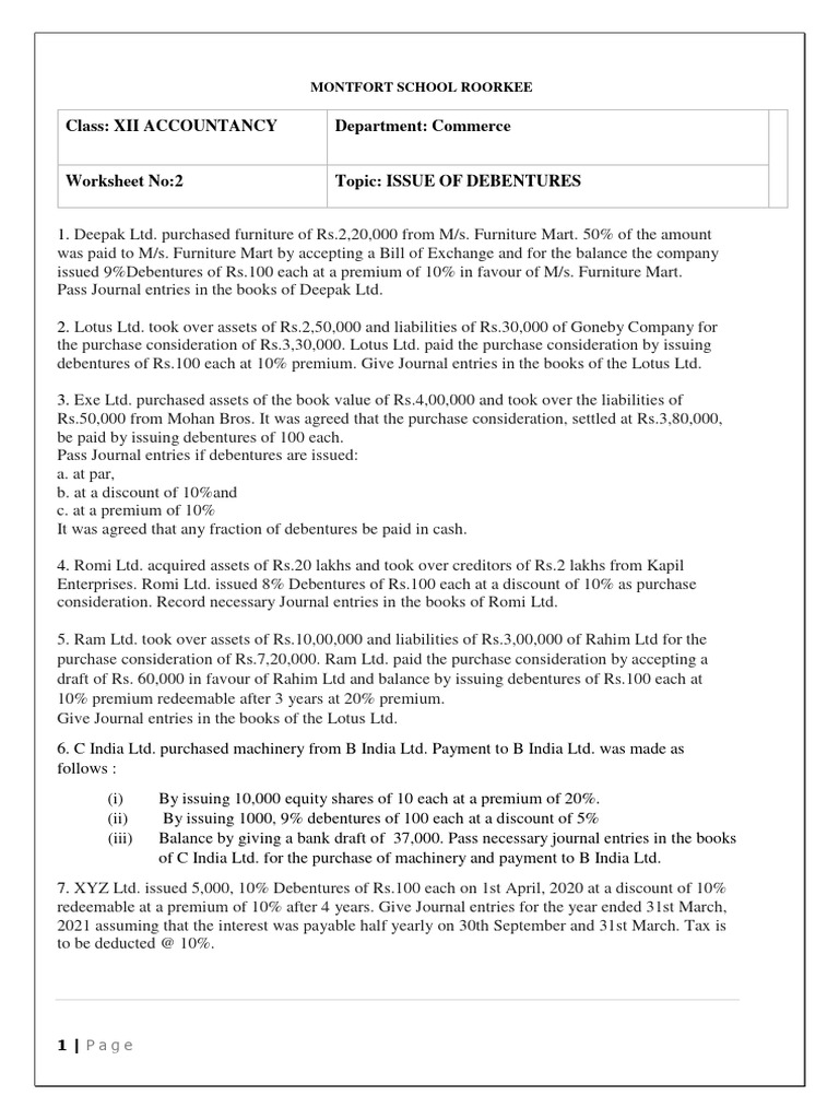 Imp-Issue of Debentures | PDF | Securities (Finance) | Insurance