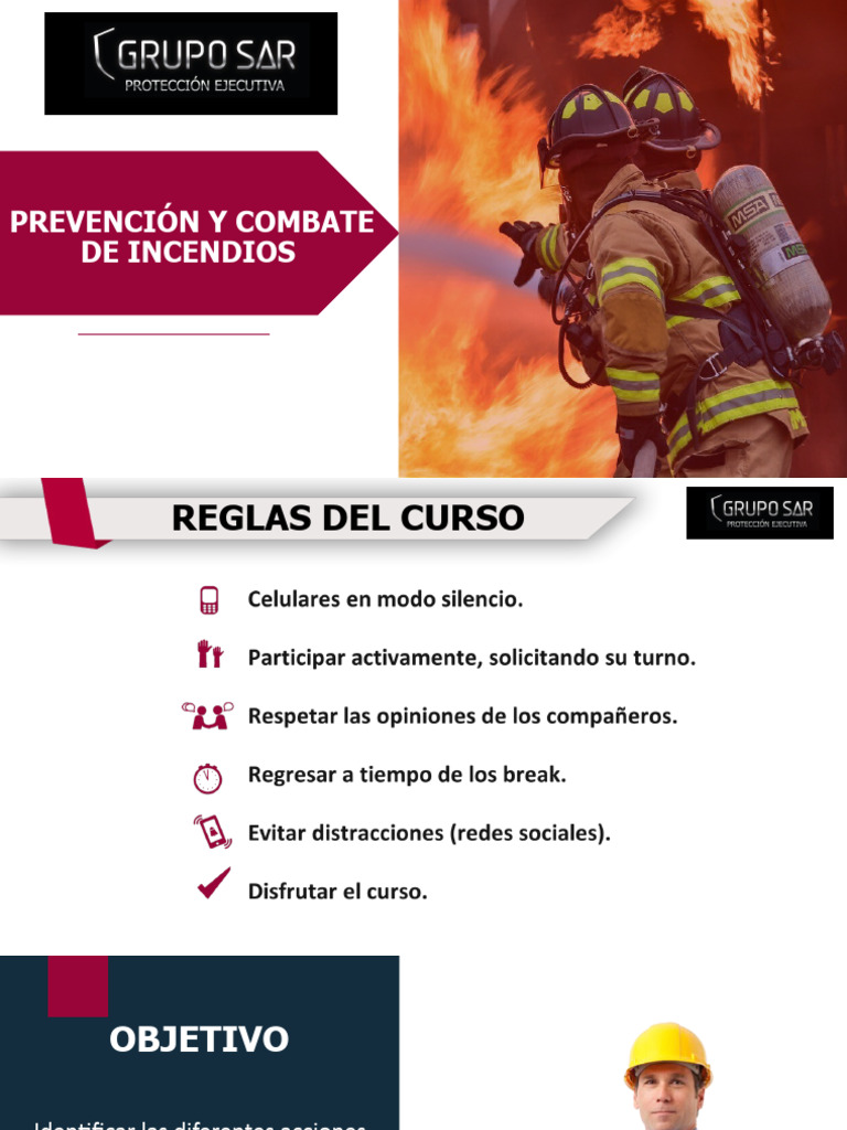 Curso de Prevención y Combate de Incendios | PDF | Incendios ...