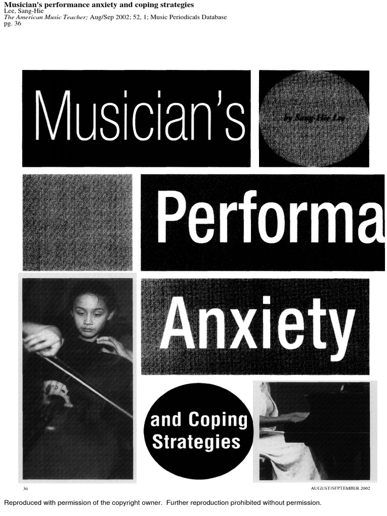 Performance Anxiety Coping Strategies | PDF | Art
