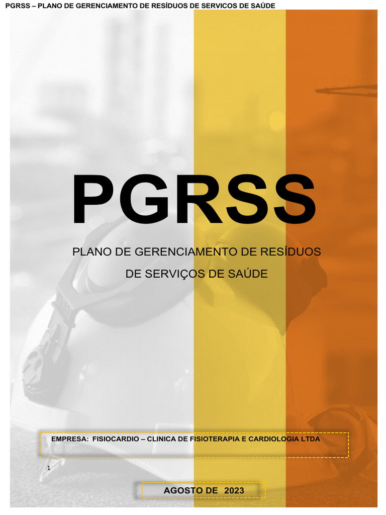 PGRSS para Clínica de Fisioterapia | PDF | Desperdício | Poluição