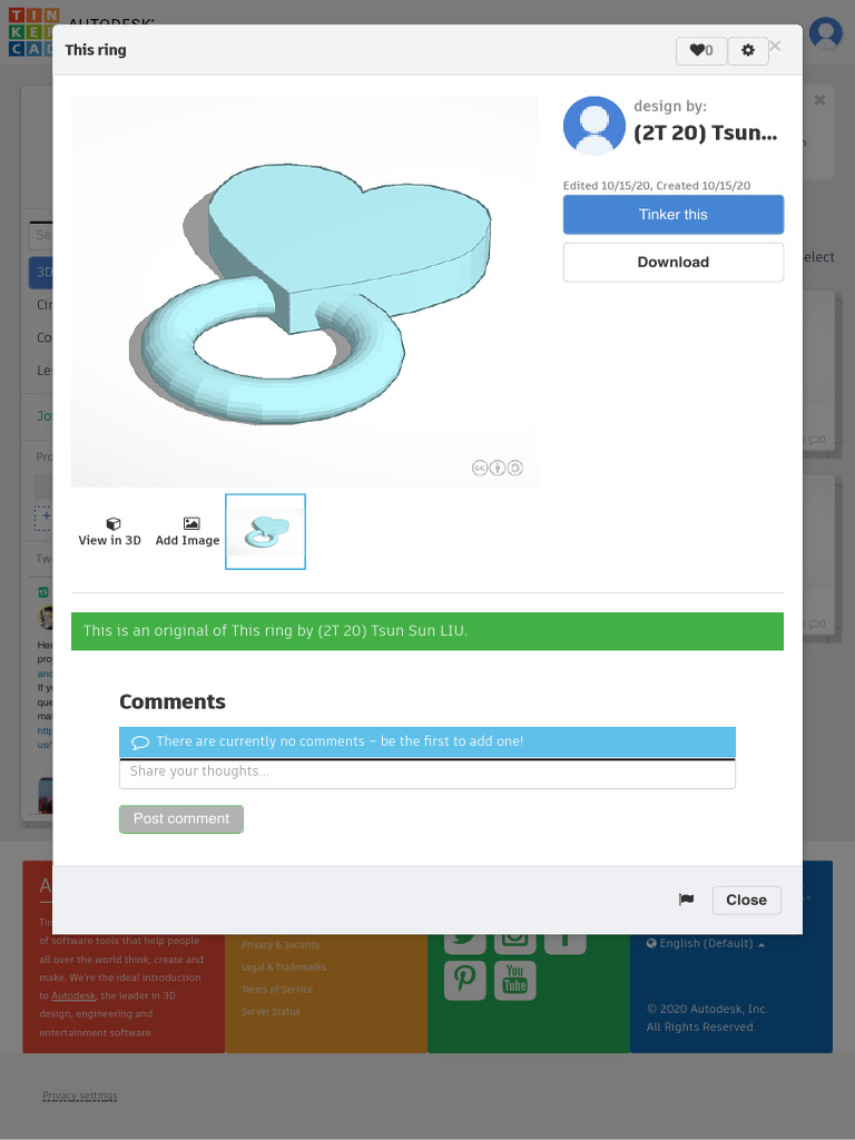 This Ring Tinkercad | PDF | Human Communication | Computing