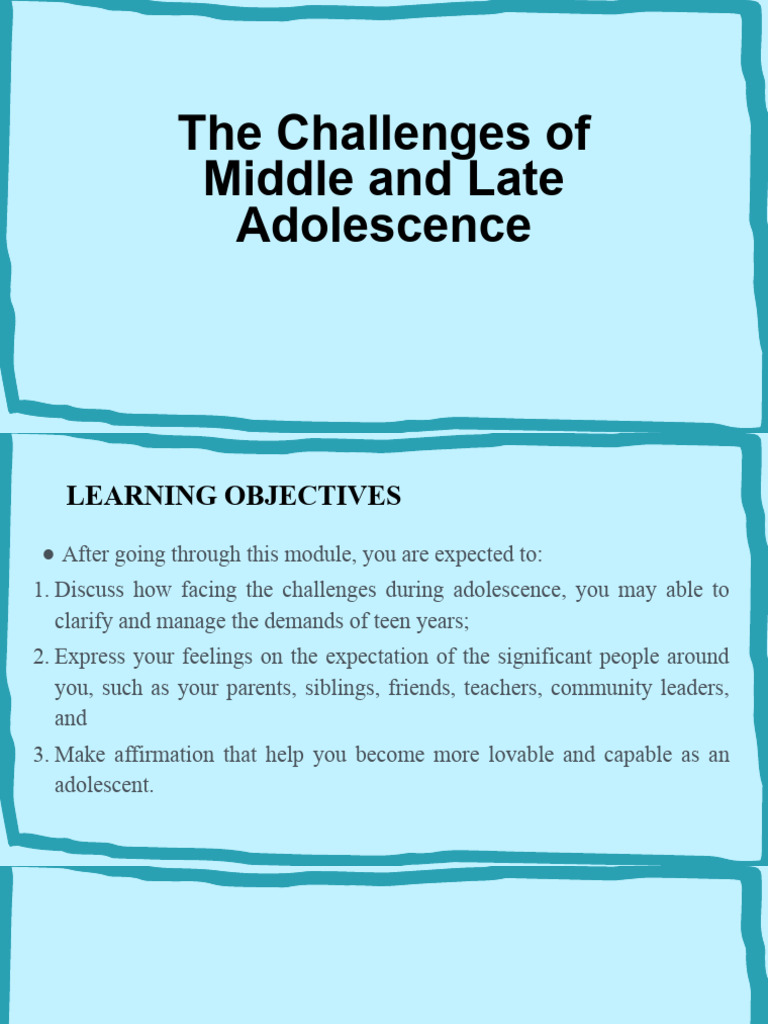 Per Dev Module 4 PPT 4 | PDF | Adolescence | Behavior