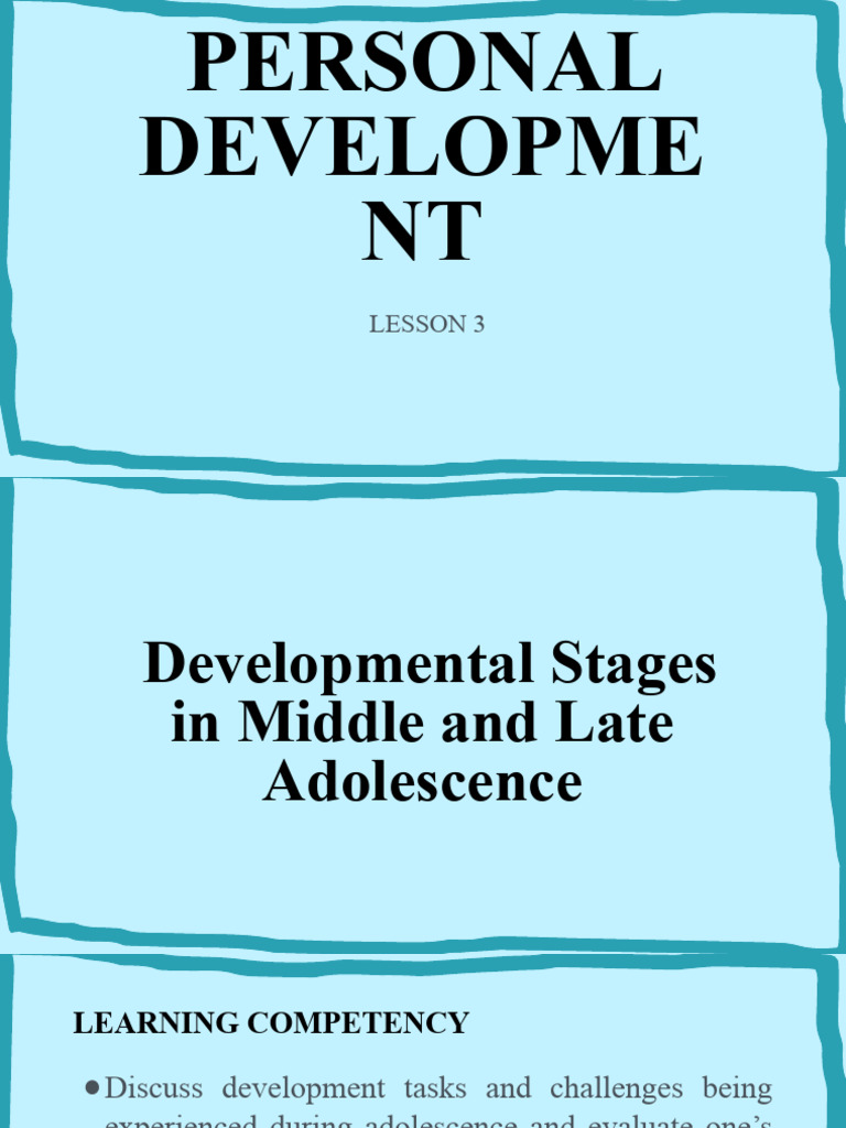 Per Dev Module 3 PPT 3 | PDF | Developmental Psychology | Adolescence